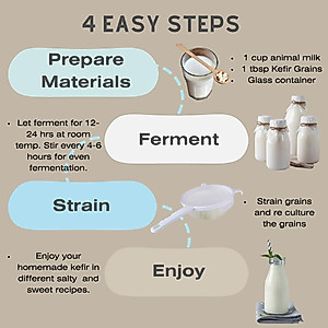 Kefir Grains, Live Kefir Starter Culture, Homemade Kefir Milk, Bulgaros de Leche, Pajaritos de Leche