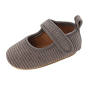 Lykmera Spring Autumn Children Baby Toddler Shoes Girls Floor Casual Shoes Non Slip Lightweight Comfortable Toddler Shoes (Grey, 0-6 Months)
