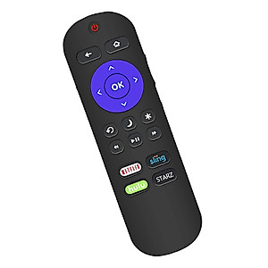 LC-RCRUS-18 Remote Control Compatible with Sharp Roku TV LC-32LB591U LC-55LBU591U LC-50LBU591U LC-43LBU591U LC-65LBU591U LC-32LBU591U 398GR10BESPN0002 LC-32LB481U LC-43LB481C LC-43LB481U