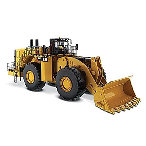 Diecast Masters 1:50 Caterpillar 994K Wheel Loader – Yellow Rock Bucket | High Line Series Cat Trucks & Construction Equipment | 1:50 Scale Model Diecast Collectible Model 85505