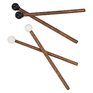 4Pcs Steel Tongue Drum Mallet, Children's Rubber Drumsticks 6.5in Percussion Instrument Parts for Child Drummers and Practitioners