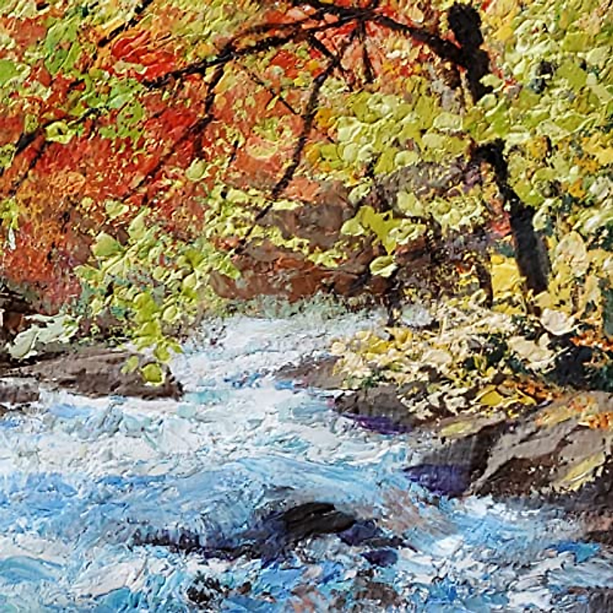 SOLD Smoky Mountain Autumn, Landscape by Internationally Renowned Painter Yary Dluhos