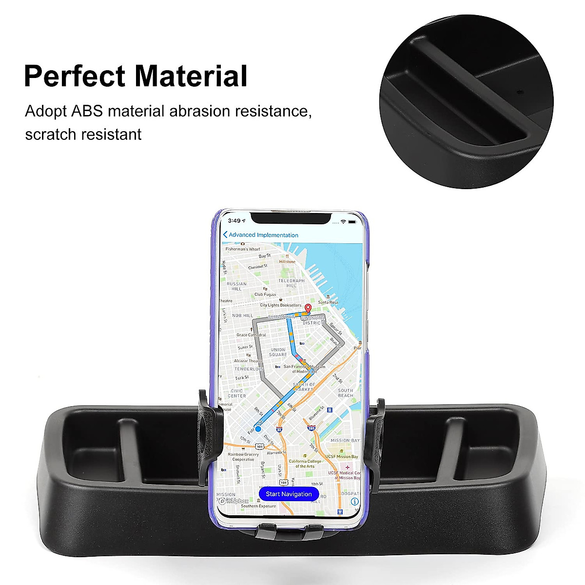 Hoolcar Phone Holder Radio Holder Multi-Functional Walkie Talkie Cell Phone Mount Bracket for 1997-2006 Jeep Wrangler TJ Accessories, Black