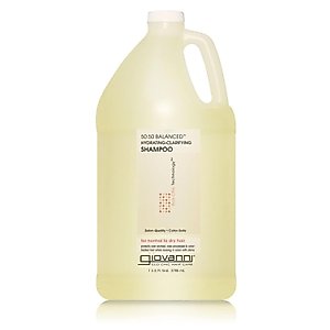 GIOVANNI ECO CHIC 50:50 Balanced Hydrating Clarifying Shampoo - Leaves Hair pH Balanced for Over-Processed Hair, Provides Moisture & Protection, Salon Quality, No Parabens, Color Safe - 128 oz