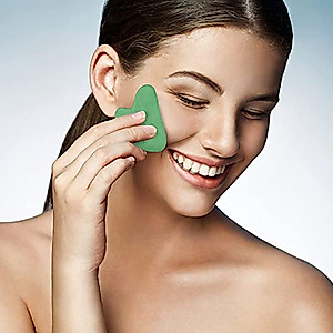 Jade Gua Sha Tool - Safe, Giftable, Authentic & Travel Friendly w/Instructions