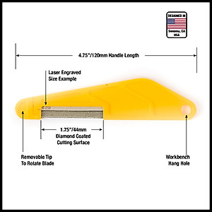 MusicNomad MN668 6 pc. Diamond Coated Electric Guitar Nut Slotting File Set - Light Strings, with Storage Case