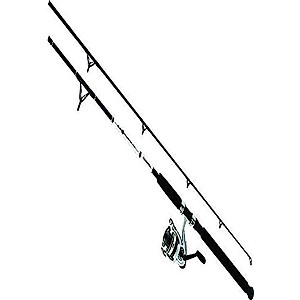 Daiwa DWB40-B/F702M D-Wave Saltwater Spinning Combo, 1 Bearing, 7' Length, 2Piece Rod, Medium Power, Fiberglass Blank Material