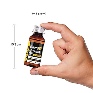 Ustraa Beard Growth Oil Advanced - 2oz - Beard Growth Oil for Patchy Beard, With Redensyl and DHT Booster, Nourishment & Moisturization, No Harmful Chemicals