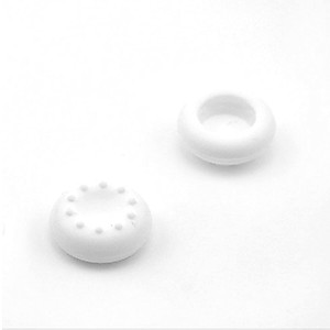 Analog Silicone Thumb Stick Grip Joystick Caps Cover for PS4 PS3 Xbox 360 Xbox One Game Controllers (2 x White)