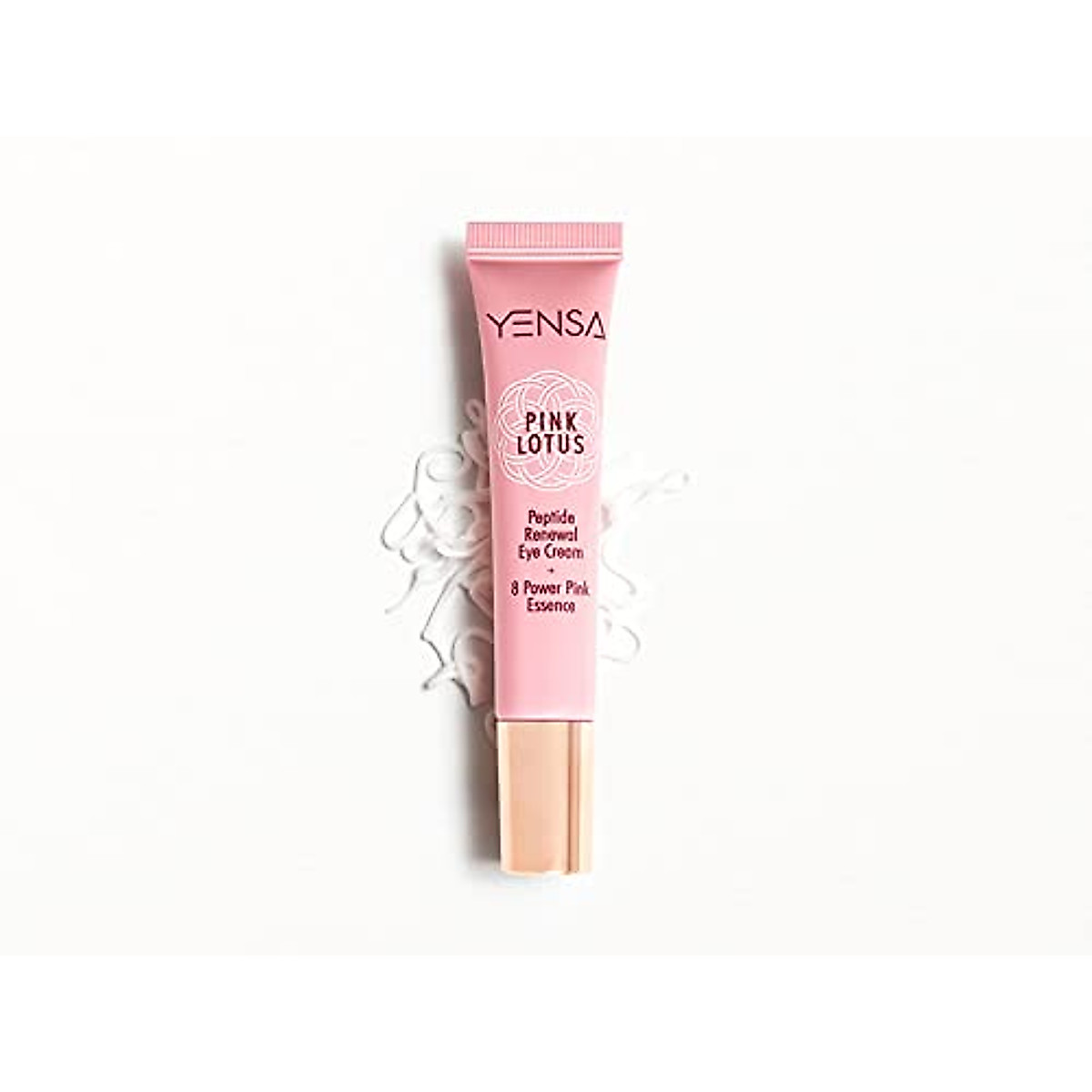 YENSA Pink Lotus Peptide Renewal Eye Cream | Under Eye Korean Superfood Cream for Dark Circles, Sensitive Skin, Puffiness (15 mL)