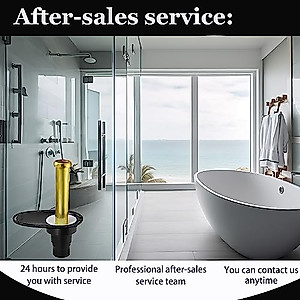 Freestanding Tub Drain Rough-in Kit for Freestanding Bathtub,with Brass Pipe and ABS Pipe,CUPC Certification (Patent No US11168467B2)