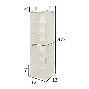 GRANNY SAYS Bundle of 2-Pack Storage Bins with Handles & 1-Pack Hanging Storage Shelves