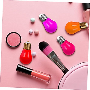 FRCOLOR 20 Pcs Light Bulb Clear Lip Oil Lipgloss Clear Liquid Lipstick Tubes Lipgloss Tubes Bulk Lip Gloss Base Travel Containers for Liquids Plastic Lip Gloss Bottles Lip Gloss Tube Mini