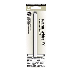 Ge 4w Warm White 6" Fluorescent Light Bulb F4T5/WW/CD