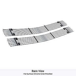 APS Compatible with Chevy Blazer C K Pickup Suburban Tahoe 1994-1999 Main Upper Stainless Steel Chrome 8x6 Horizontal Billet Grille Insert C65735A