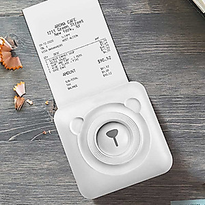 XWWDP Portable Bluetooth 4.0 Thermal Photo Printer Wireless Inkless Mini Pocket Label Notes Printer Papers