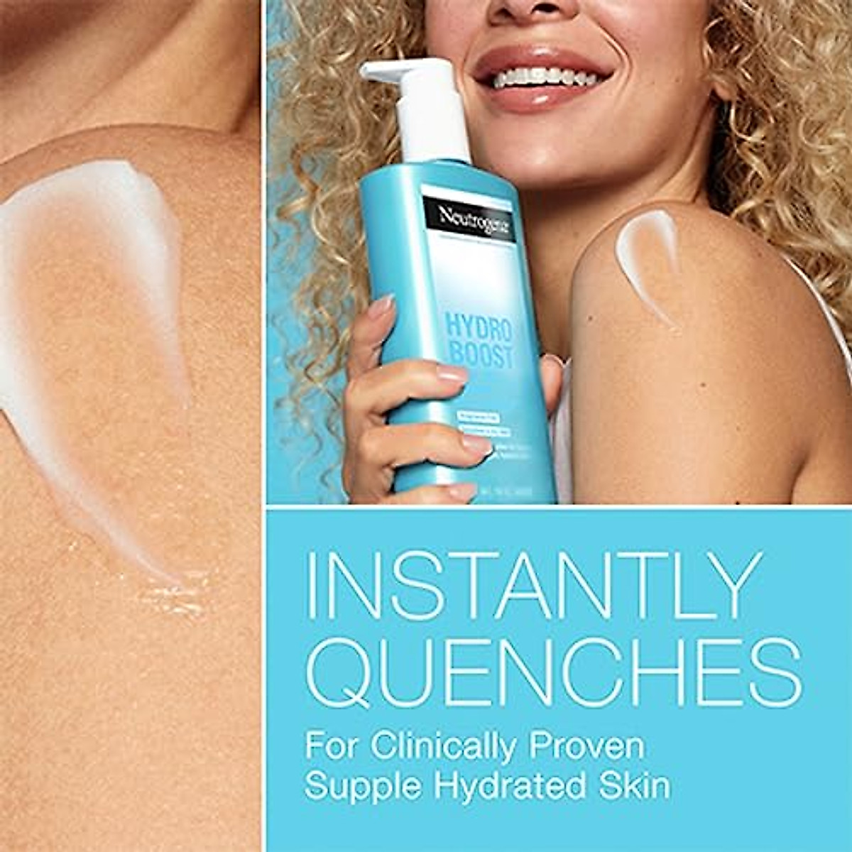 Neutrogena Hydro Boost Body Gel Cream, Hydrating Body Lotion with Hyaluronic Acid for Sensitive Skin, Fragrance-Free Hyaluronic Acid Moisturizer, 16 OZ (Pack of 2)