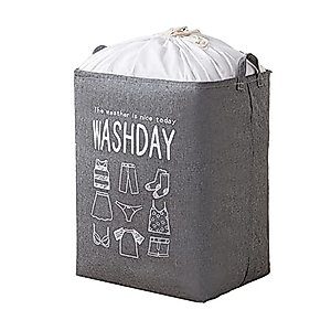 Loading Clothes Storage Box Household Storage Moving Box Wardrobe Finishing Fabric Clothes Cotton Storage Folding Box Extra Large Blanket Storage Bag-75L