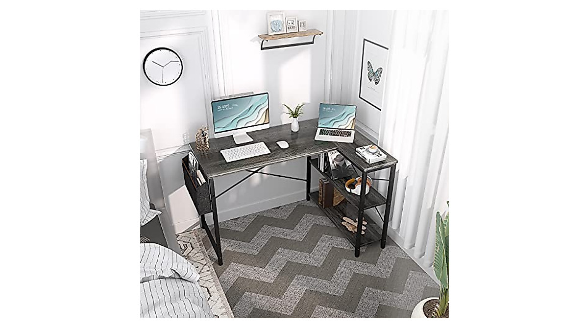 Homieasy L-Shaped Computer Desk - Modern & Functional