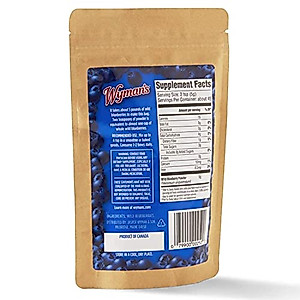 Wyman's Wild Blueberry Powder - 100% Wild Blueberries, No Sugar Added, Antioxidant Activity, Resealable Pouch - 8oz