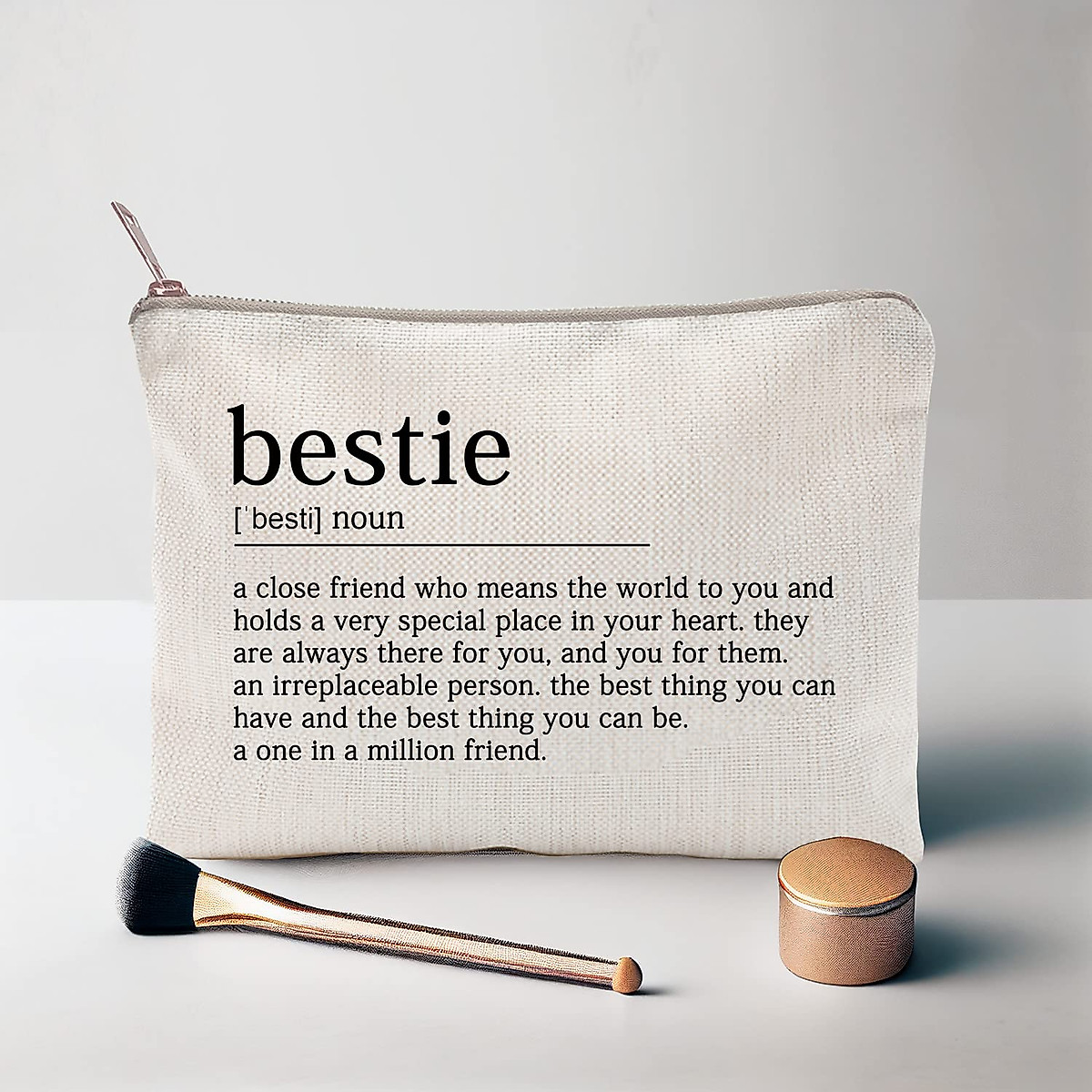 Bestie Definition Makeup Bag Best Friend Gift Work Bestie Friendship Gift Bestie Sister Gifts Sister College Sister Graduation