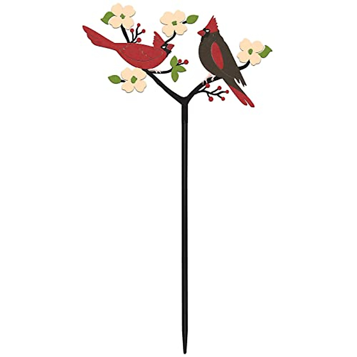 Tuitessine Cardinal Decor Spring Red Cardinals Yard Sign Stake Metal Bird Decorative Garden Stakes, Lawn Outdoor Decorations for Front Backyard, Spring Birthday Gift for Mom Women Friends Family