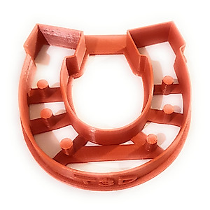 T3D Cookie Cutters Horseshoe Cookie Cutter, Suitable for Cakes Biscuit and Fondant Cookie Mold for Homemade Treats 3.53*3.49*0.55inch
