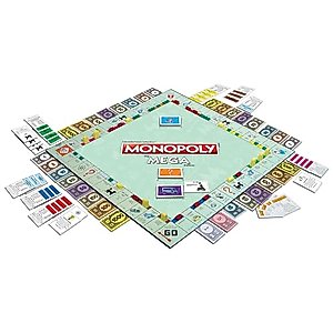 Monopoly The Mega Edition by Winning Moves Games USA, a Bigger and Faster Version of Monopoly with the Speed Die for 2 to 8 Players, Ages 8 and up (1104)