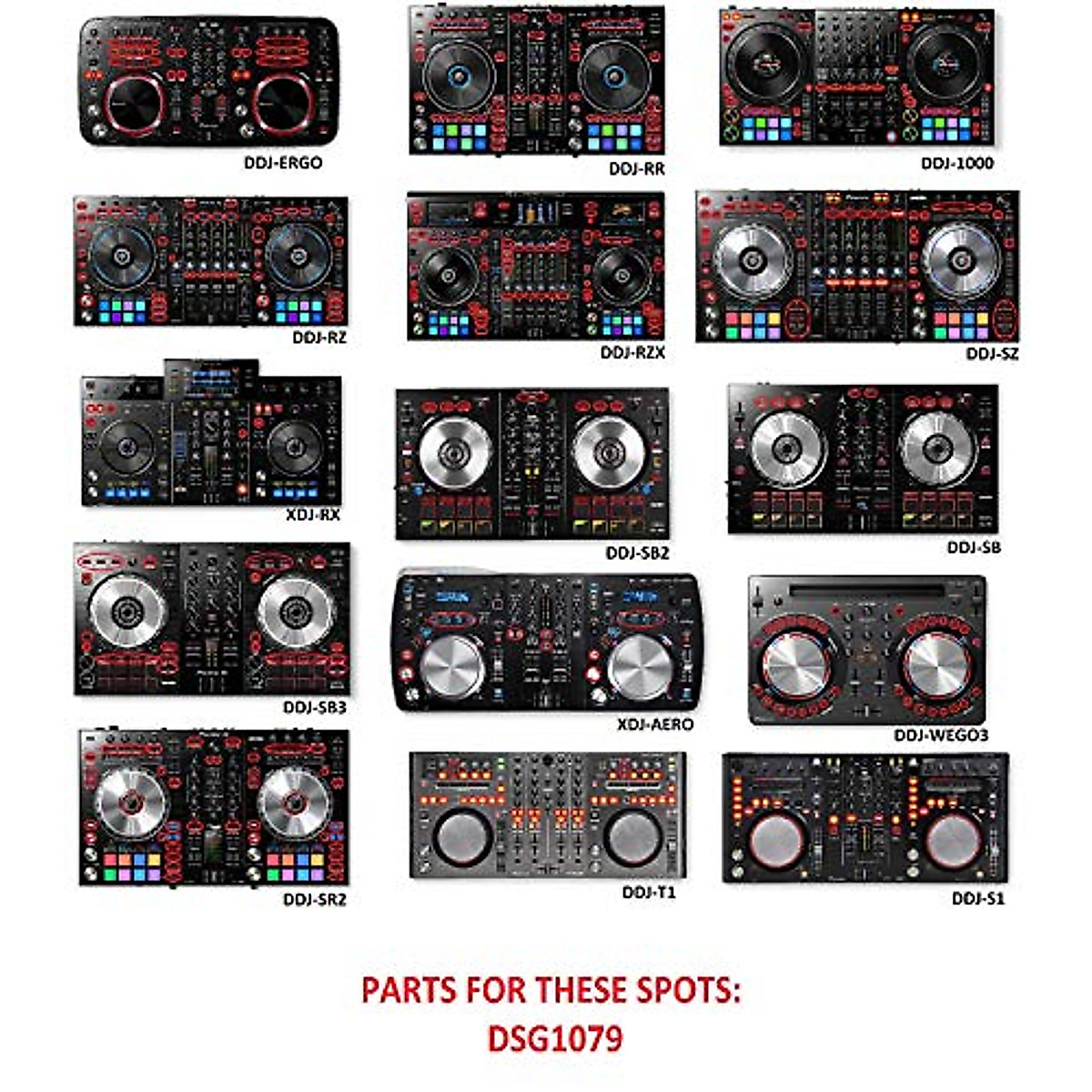 10x Tact Switch Push Button DSG1079 For Pioneer Compact Disc Player DJ Mixer CDJ-100 CDJ-200 CDJ-350 CDJ-400 CDJ-800 DDJ-SR DDJ-SB DDJ-RR DDJ-SX DDJ-WEGO3 DDJ-400 EFX-1000 XDJ-700