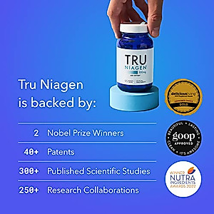 90ct/300mg Multi Award Winning Patented NAD+ Boosting Supplement - More Efficient Than NMN - Nicotinamide Riboside for Cellular Energy Metabolism & Repair. Vitality, Muscle Health, Healthy Aging