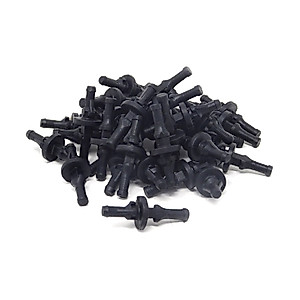 Honbay 40PCS PC Case Fans Black Rubber Reducing Noise Anti-Vibration Screws Fan Rivet for PC Case Fan or CPU Fan