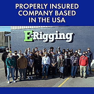 E-Rigging 3/8" x 11/16" Stainless Steel Machinery Eye Bolt, Type 316 Stainless Steel Eye Hook for Railings, Outdoor Lighting, DIY Projects, Material Handling, Docks and Boats