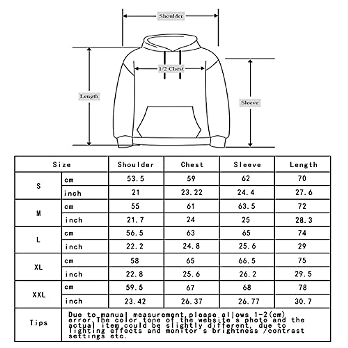 Cactus Pack Men's Hooded 3D Graphic Print Casual Oversized Sweatshirts Graffiti Long Sleeve Black