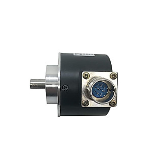 58mm Outer Diameter 10mm Optical Incremental Rotary Encoder 1024ppr 5-26V pushpull with Socket