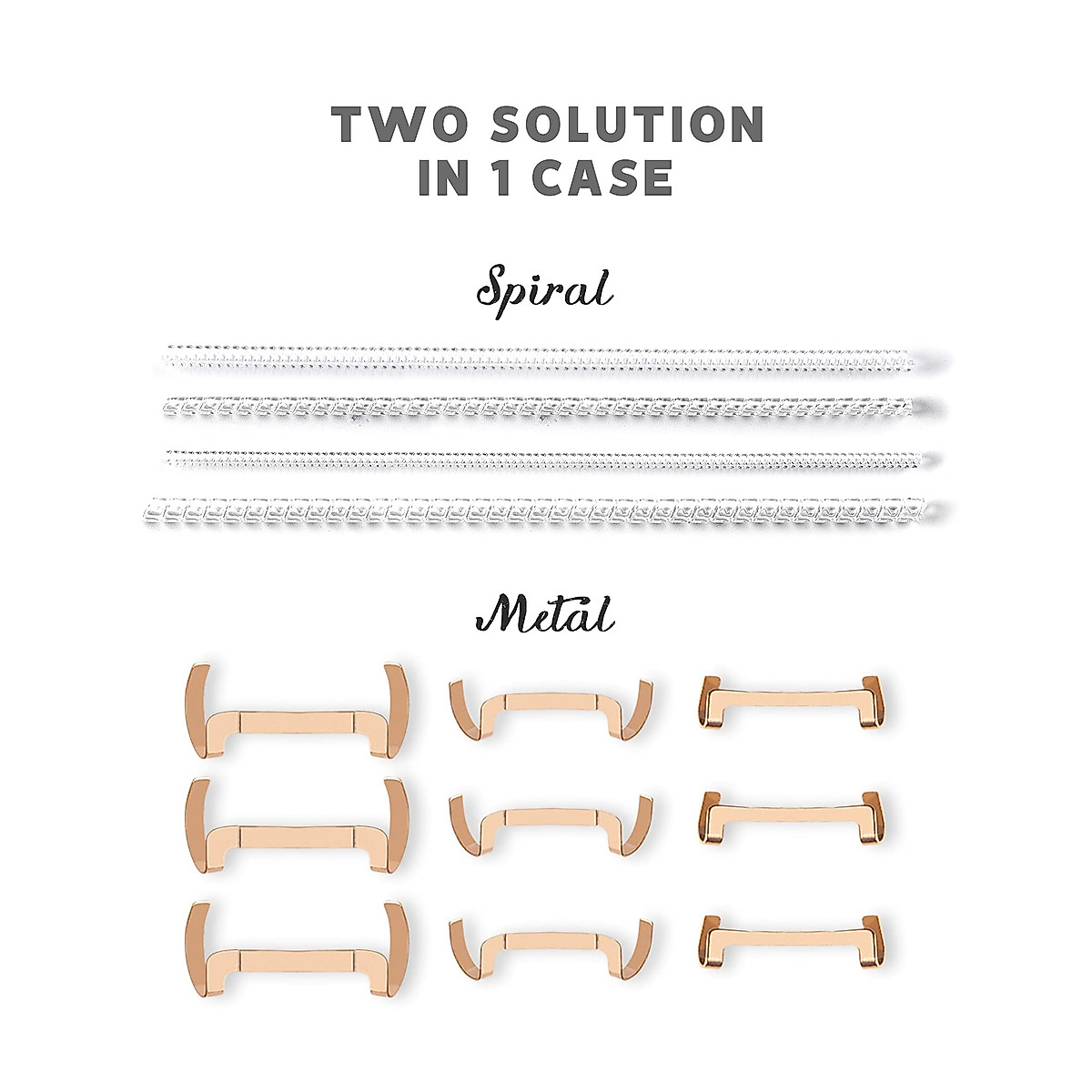 ELETIUO 13 Pack Filled Gold Metal Ring Guard with 4 Sizes Spirals,Invisible Ring Size Adjuster Set for Loose Rings,Ring Guard, Ring Sizer, Fit for Men and Women Rings,2 Styles (Gold+Transparent)