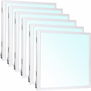 WEIZE LED Flat Panel Light, 30/40/50W, 0-10V Dimmable, CCT Selectable 4000K/5000K/6500K, 2x2 FT Recessed Back-Lit Drop Ceiling Light, Lay in Fixture for Office