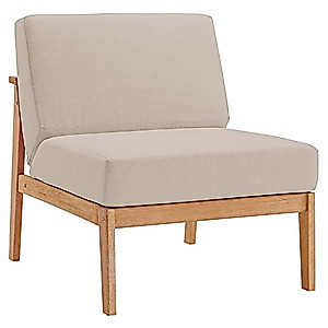Modway Sedona Armless Chair, Natural Taupe