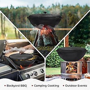 Dutch Oven Pot with Lid 23 Quarts (22 L) - Camping Dutch Oven - Cast Iron Cookware Set - Uzbek Kazan Cast Iron – Premium Camping Cookware