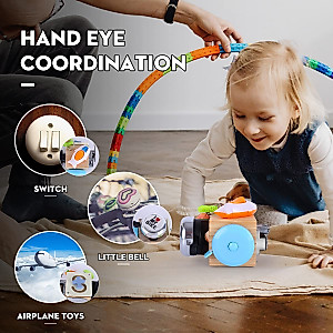 Toddler Travel Toys - Busy Cube for Toddler Travel Toys for Toddlers 1 2 3 Years Old Autism Sensory Toys Busy Activity Board Educational Learning Toys, Fidget Cube for Kids, 7 in 1 Activity Cube Set