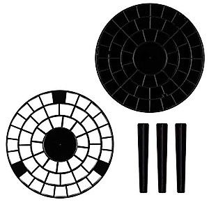 Creative Mark Brush Crate Brush Storage Holder - Brush Crate for Painting, Artists, Drying, & More! - Black