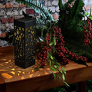 Lumabase Solar Powered Pathway/Tabletop Lights, Black, Set of 4, 63504