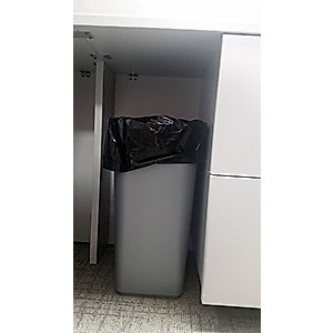 Janico 1037GY 10 Gallon Waste Basket,Grey