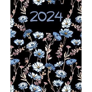 2024 Diary: A4 Week To View-January 2024 to December 2024 Daily Planner Organiser Calendar Overview-Dated From January To December