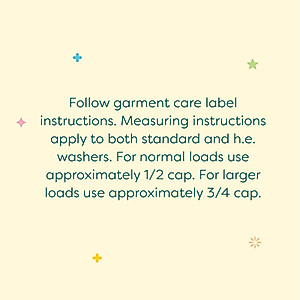 Babyganics 3X Baby Laundry Detergent, HE compatible, Stain-Fighting, Fragrance Free, 60 Fl Oz