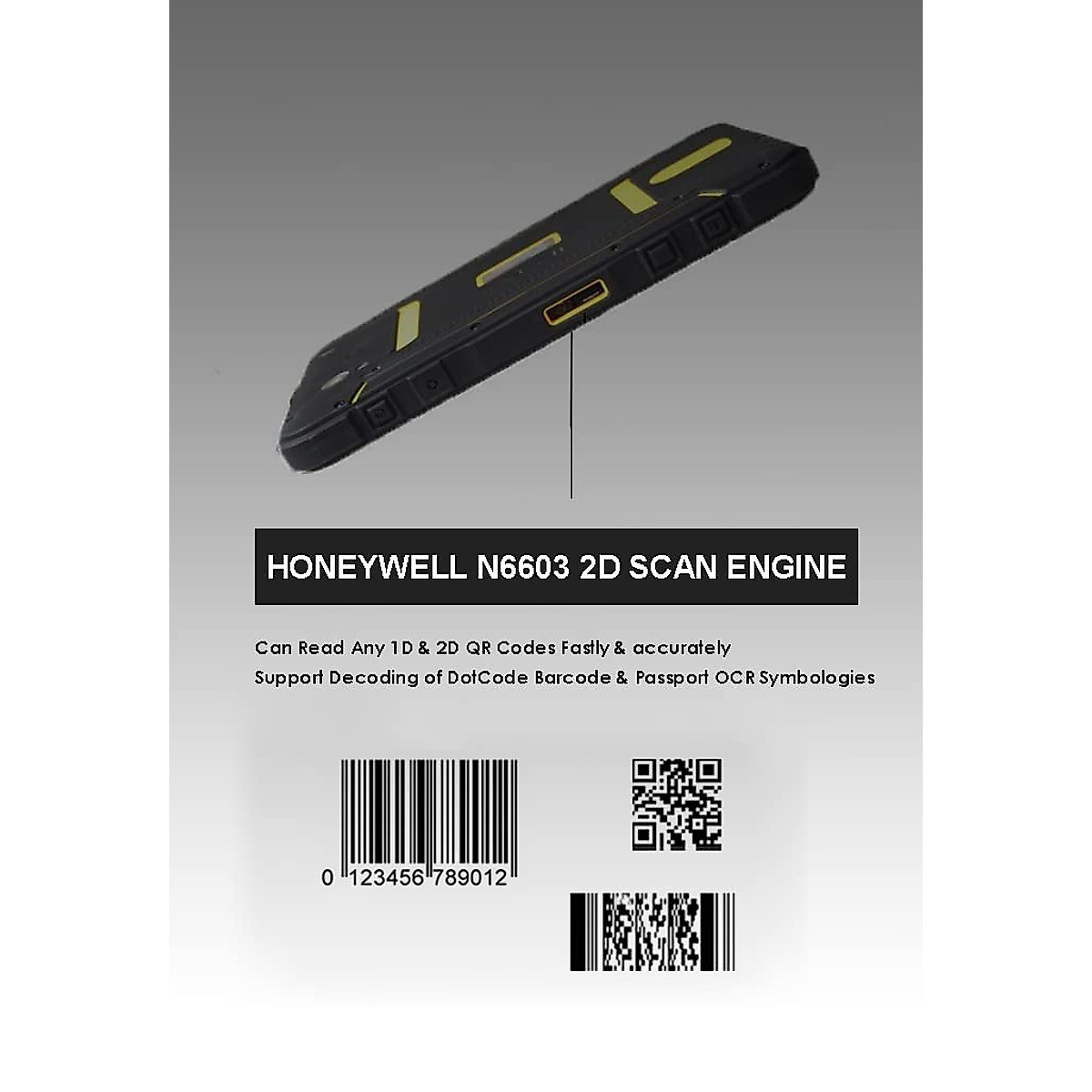 Rugged Enterprise Tablet with Barcode Scanner | Android 12 OS | 7-inch Big Touch Screen | with Honeywell N6603 2D Bar Code Reader Scan Engine, WiFi & 4G LTE, for Warehouse Inventory & Stock Control