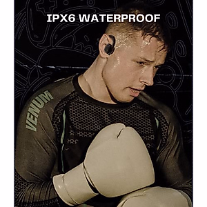 bingozones Bone Conduction Headphones Bluetooth Open Ear Headphones Wireless Bluetooth Bone Conducting Earbuds with Build in Mic Wireless Headset for Running, Cycling, Driving, Sports and Fitness