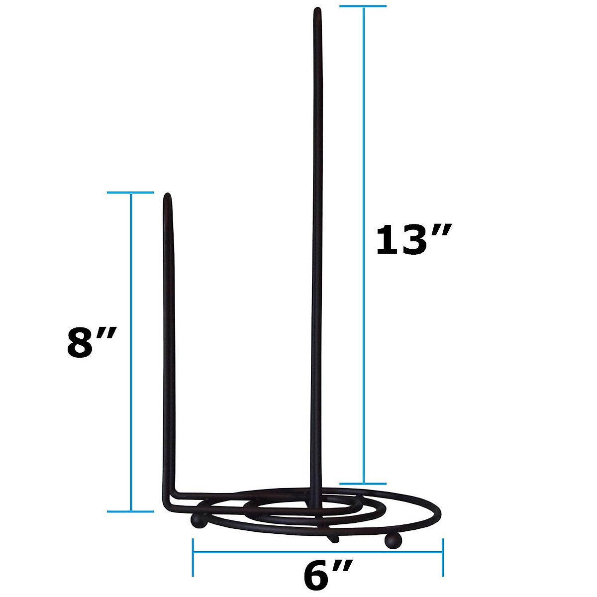 Blue Donuts Paper Towel Holder Countertop - Easy One-Handed Tear Paper Towel Holder, Farmhouse Paper Towel Holder, Black Paper Towel Dispenser Countertop