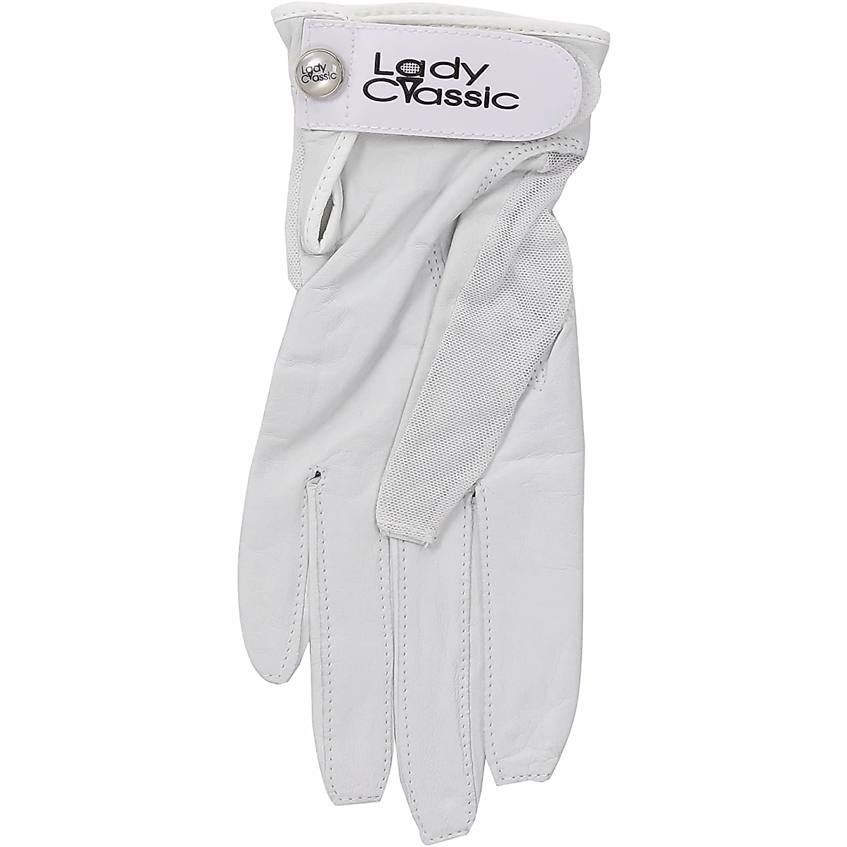 Lady Classic Solar Nail and Ring Glove, White, Small, Right Hand