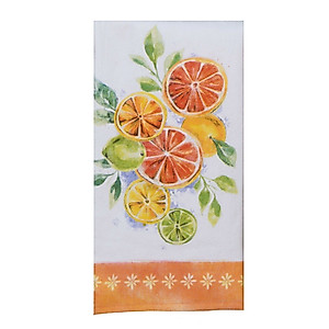 Citrus Kitchen Dual Purpose Terry Towel Set of 3 Slice of Heaven by Kay Dee Designs Lemon Orange Orchard Cotton100%