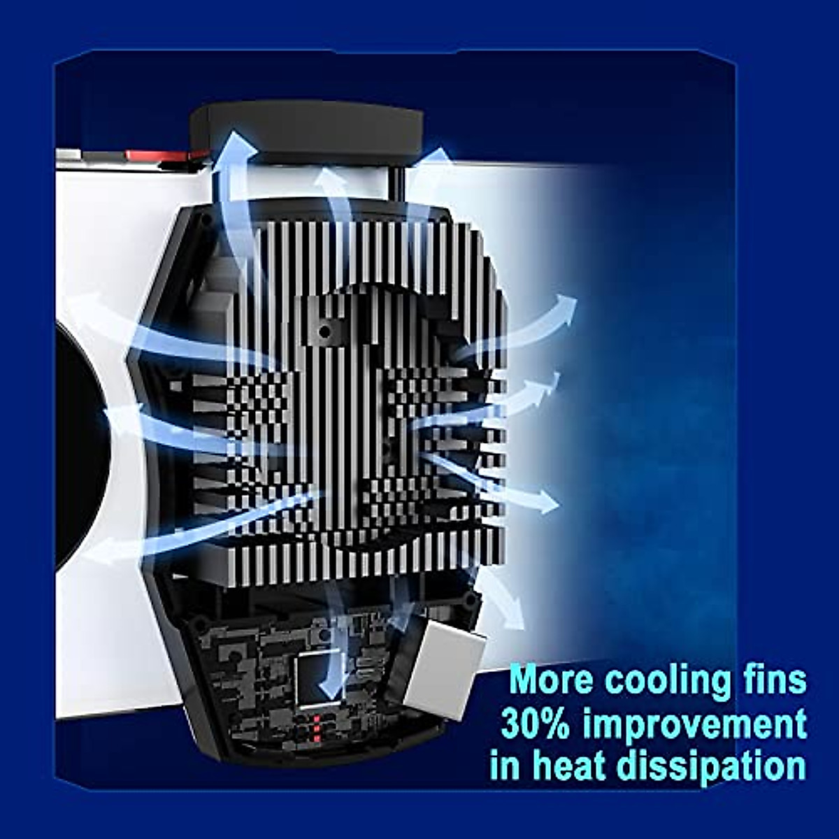 Active Cooling Fan Mobile Phone Radiator for Playing Games Watching Videos Cooler Controller Compatible for Universal iPhone/Android Smartphone